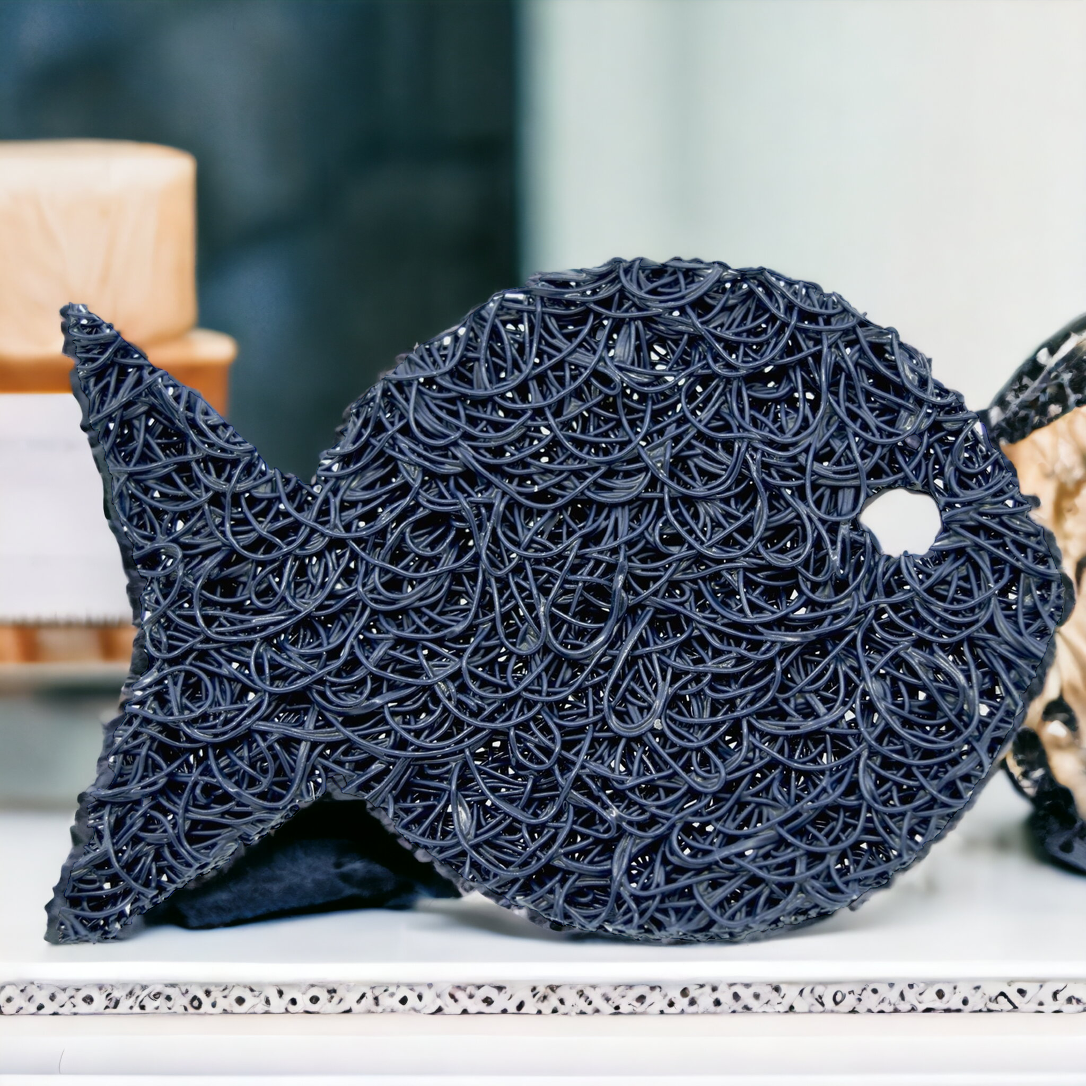 Navy Blue Fish Soap Saver | Eco-Friendly Bioplastic Soap Lift | Ocean ...